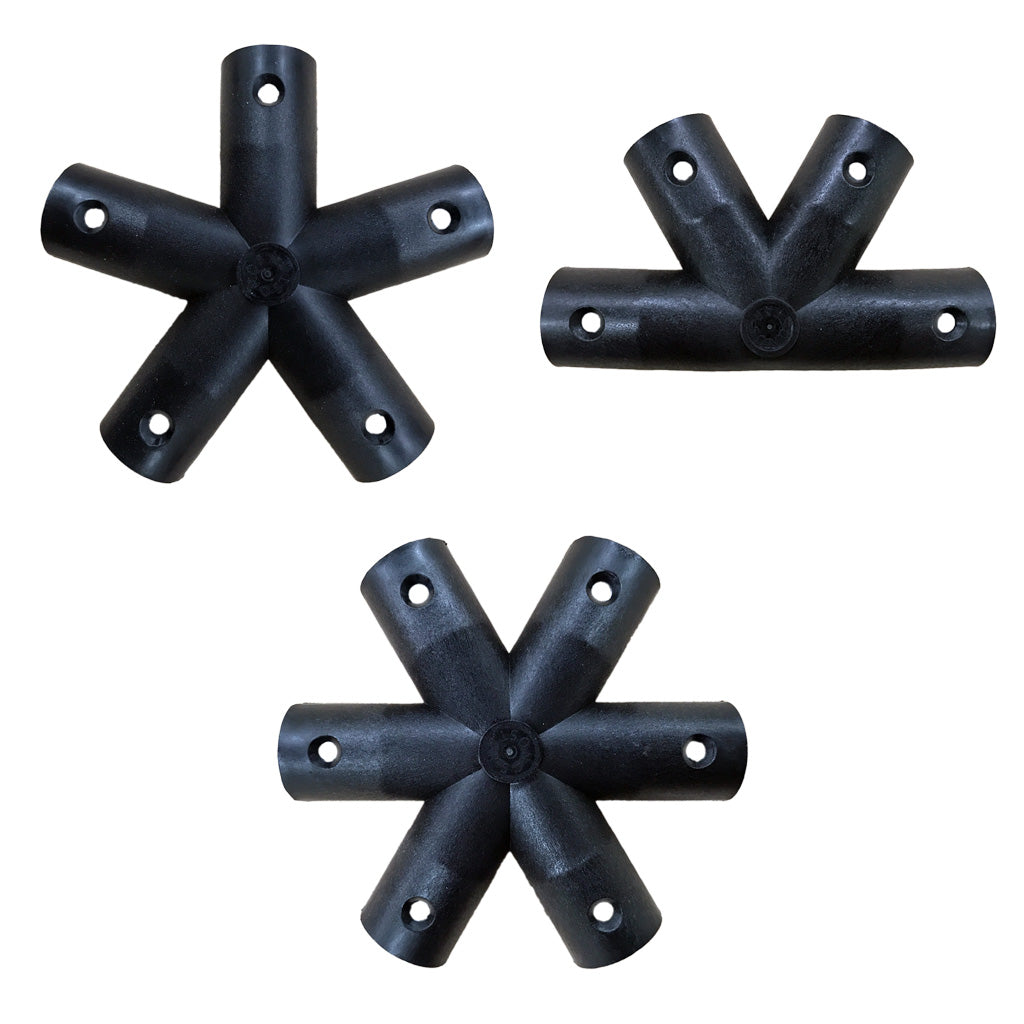 Standard Hub Geodesic Dome Connector Sample Pack (0.5" PVC) - Sonostarhub